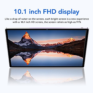 10.1In 2 in 1 Android Tablet, LCD FHD Touch Screen, 4GB RAM 64GB ROM Octa Core, 5G WiFi, BT5.0, 4G Calling, 8MP 13MP Dual Camera, 8800mAh, with Case Keyboard (US Plug)