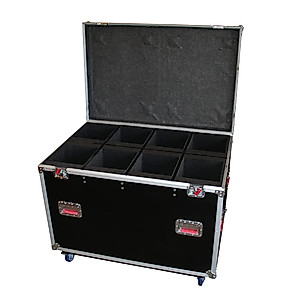 Gator Cases G-TOUR ATA Style Lighting case for Leko Type Can Light Fixtures; (G-TOUR LEKO-S4)