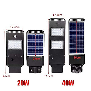 LED 20W 40W Solar Street Light PIR Motion Sensor Outdoor Garden Wall Road/Lamp Pole LED Solar Lights