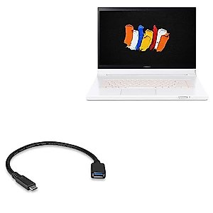 BoxWave Cable Compatible with Acer ConceptD 7 Ezel CC715-71-7163 (15.6 in) - USB Expansion Adapter, Add USB Connected Hardware to Your Phone