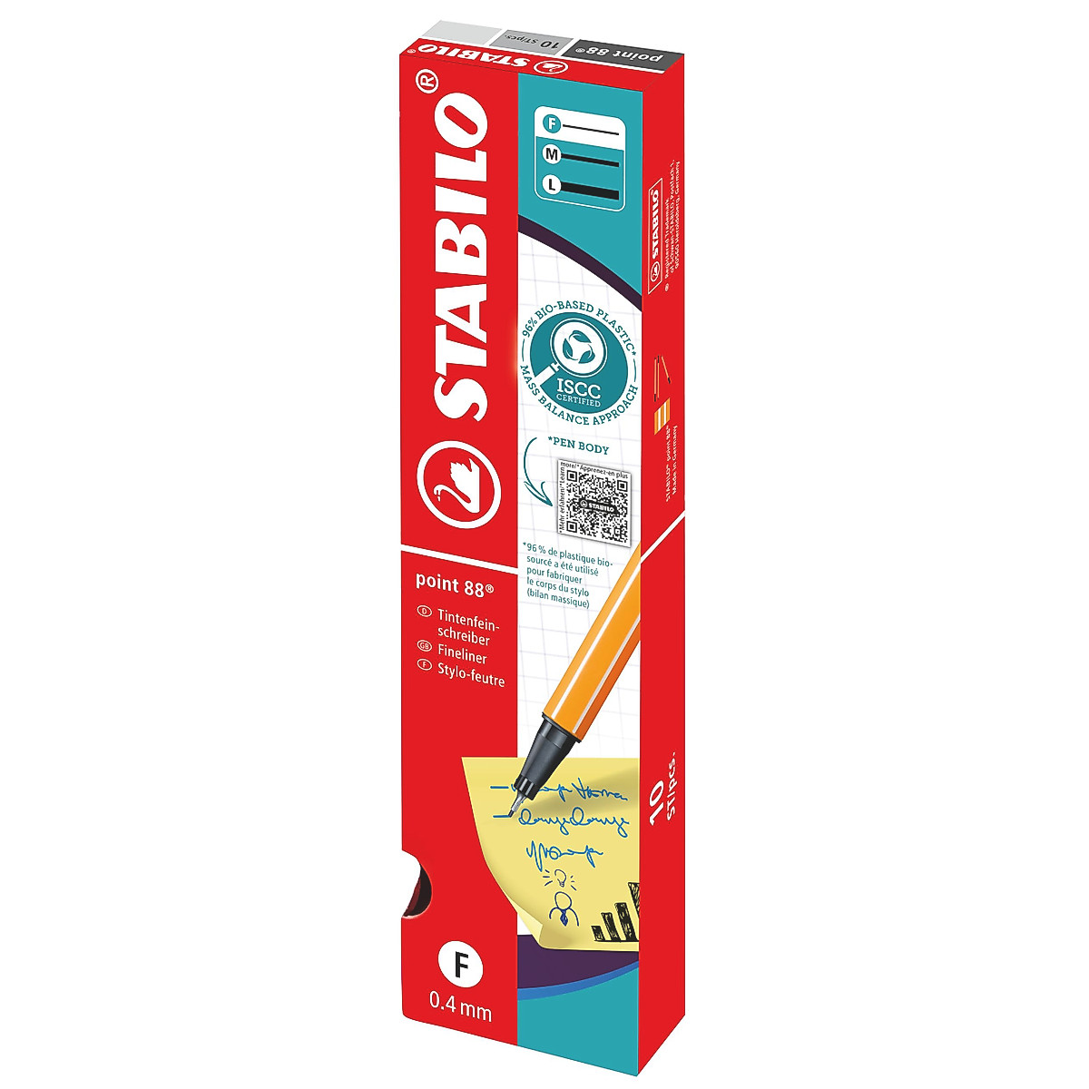 STABILO Fineliner point 88 - Pack of 10 - Lilac