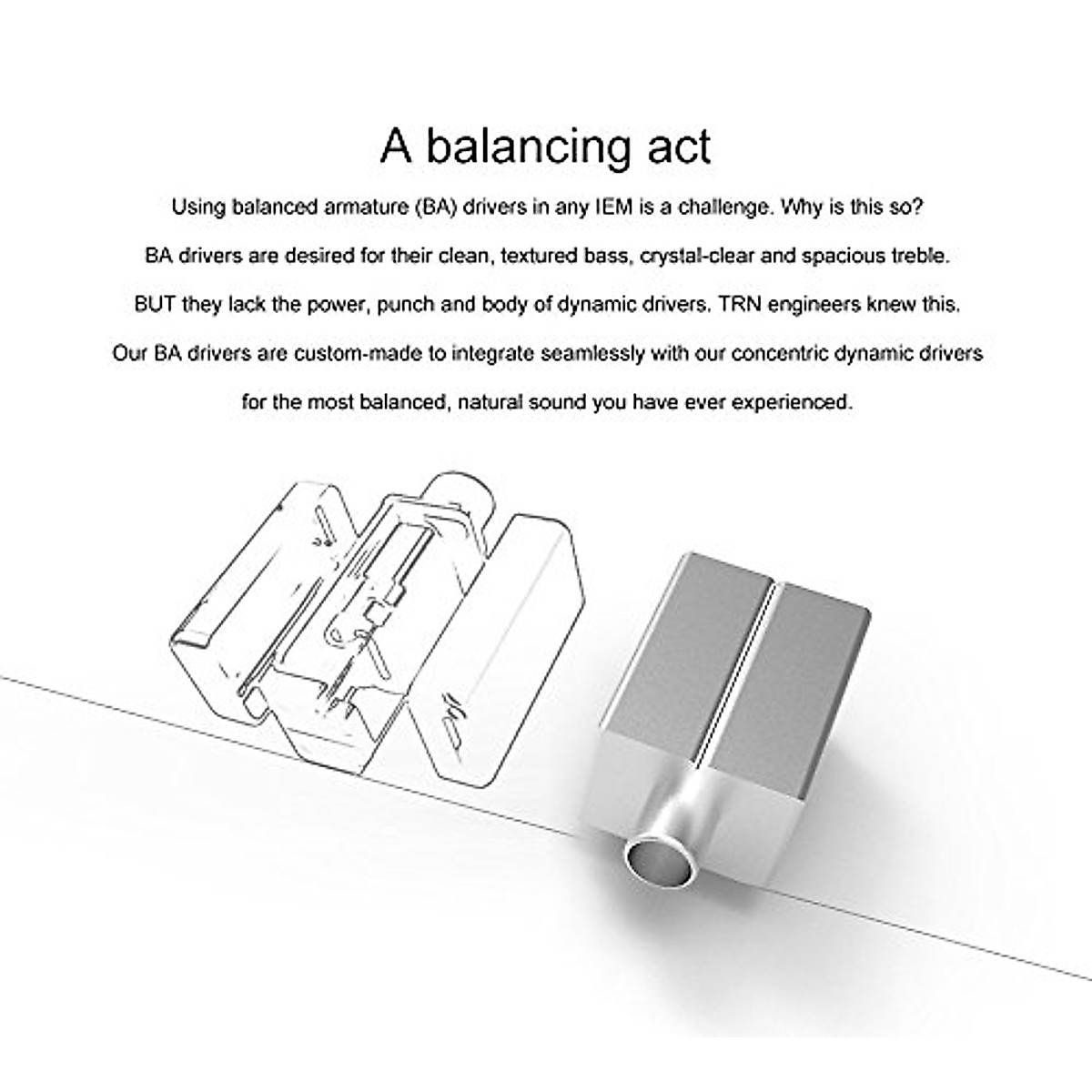 Kinboofi TRN V80 Balance in Ear Headphone, 2BA and 2DD Hi-Fidelity Stage Monitor Earphone Metal Studio Audio Headset with Detachable 2Pin Cable Netural Sound Musician Earbuds(Blue No Mic)