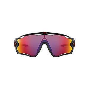 Oakley Men's OO9290 Jawbreaker Rectangular Sunglasses, Matte Black/Prizm Road, 31 mm