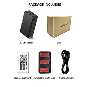GPS Tracker for Vehicles, 4G LTE GPS Real Time Tracking Device, Magnetic IP65 Waterproof Tracker for Car Rental, Fleet Management, Luggage Tracking - Subscription Required