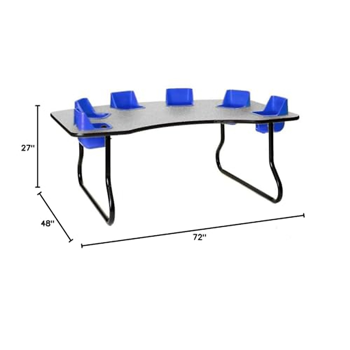 Toddler Table 6 Seat Table, 27" Tall