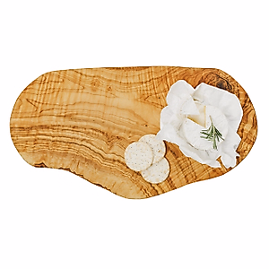 Naturally Med Olive Wood Cutting/Cheese Board, Large, 18" L