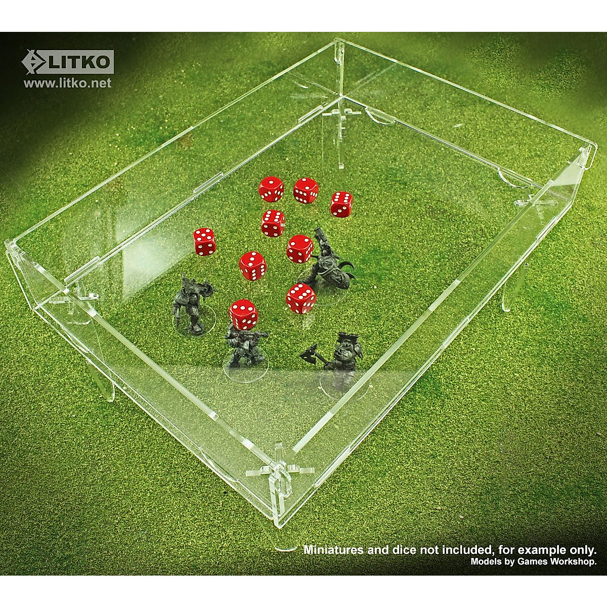 LITKO Clear Elevated Dice Tray