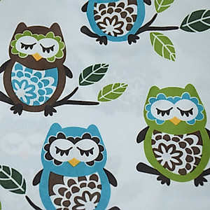 Wet Dry Bag Splice Cloth Diaper Wet Bags Waterproof Double Infant Stroller Travel Small Size Zipper Snap Handing for Swimwear Bathing Suit Baby Kids Reusable (Giraffe and Owls)