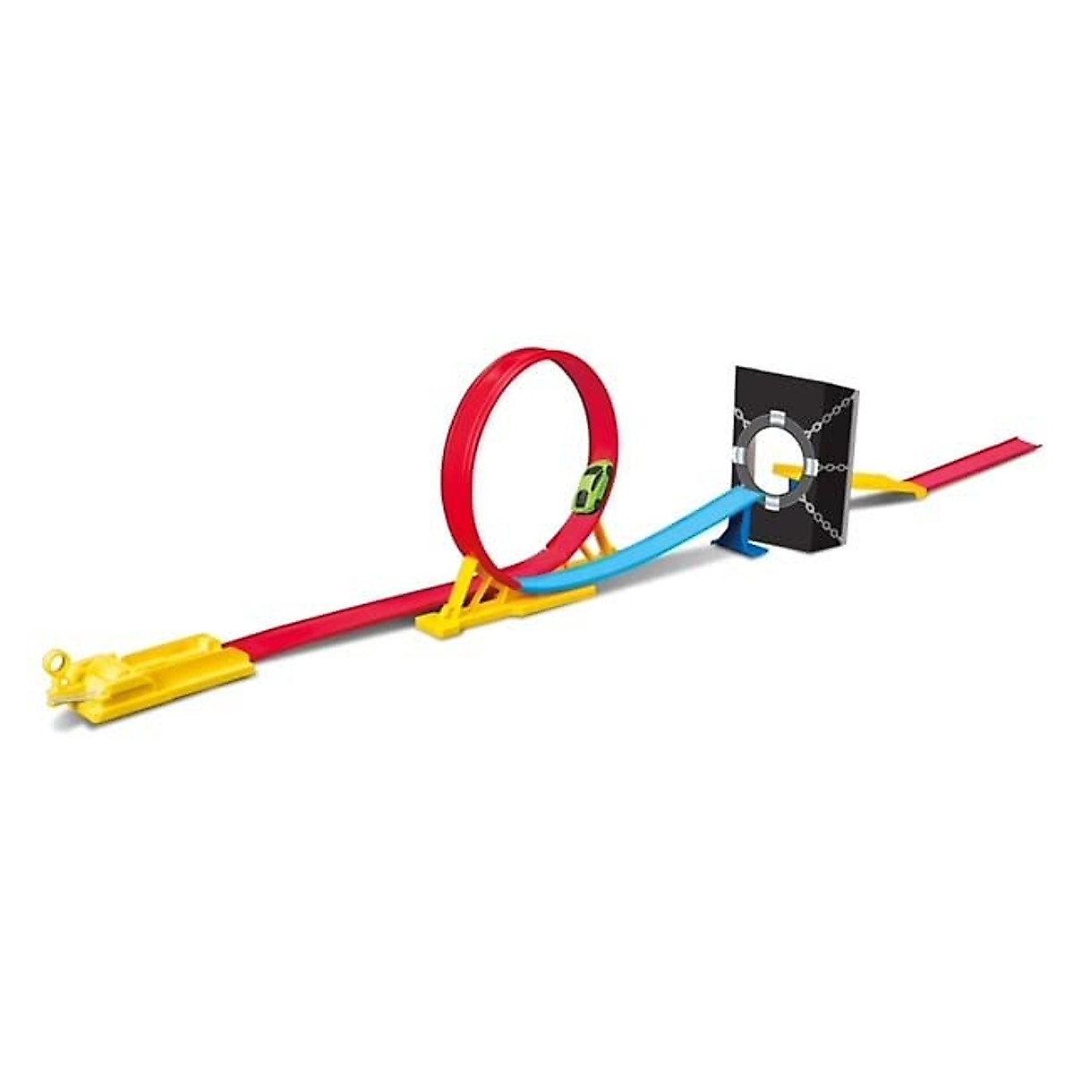 Maisto Single Loop Launcher with Die Cast Green Lamborghini Racer Car