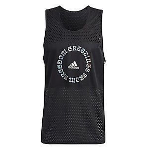 adidas Men's Running Break The NORM Tank TOP Black Size M