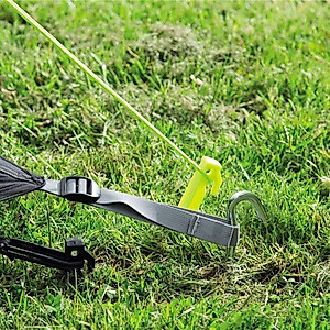 OK5STAR 9 Inch Galvanized Tent Stakes Metal Tent Pegs, Heavy Duty Steel Yard Camping Stakes Tarp Hooks Inflatables Outdoor Decorations, 25 Pack