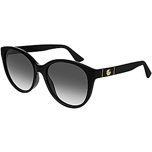 Gucci GG0631S 001 Black GG0631S Cats Eyes Sunglasses Lens Category 3 Size 56mm