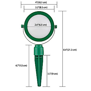 BIGMONAT Landscape Light USB Rechargeable, Color Changing Tree Spotlight Outdoor, RGB Garden Plant Lighting with Remote, Waterproof Ground Light for Patio Yard Pathway
