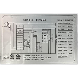 Under Counter Freezer 36" Stainless Steel Commercial Freezer NSF 2 doors 2 shelves, capacity 8 cuft 0°F to -8°F 115V/60HZ Restaurant- UUC36F