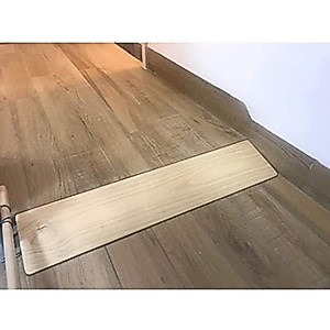 NIVOK Trolleys,Threshold Ramps for Doorways, 2 in Rise Wheelchairs Ramps for Bike/Motorcycle/Hand Trolleys/Floor-Sweeper, Indoors Outdoor Home Garden Yard Shed Steps Handicap Ramp/L*W*H/11*15*5Cm(4.3*