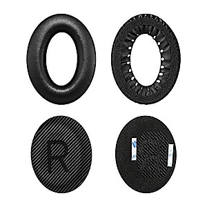 Replacement Ear Pads for Bose QC35, Ear Cushion Kits with Memory Form Compatible with QuietComfort 35 Headphones(1Pair Black)