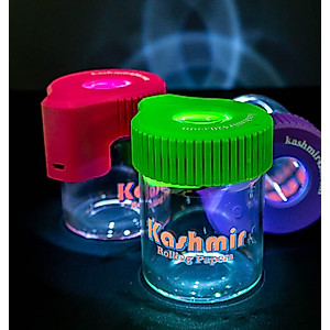 Kashmir Kitchen Storage Jar with LED Air Tight Jar for Storage 10x Magnifying Jar for Storage Rechargable with USB