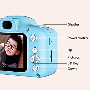 dsfen 1080P High Resolution Kids Digital Camera Mini Video Camcorder with 13 Mega Pixels 2 Inch Large IPS Display Screen for Boys Girls