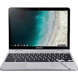 SAMSUNG Chromebook Plus (WiFi + LTE Verizon) Chrome OS 12.2" HD Touchscreen Intel Celeron 3965Y 4GB RAM 32GB eMMC - XE525QBB-K01US (Stealth Silver)