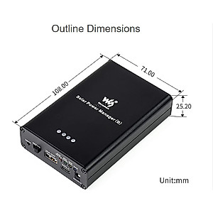XYGStudy Solar Power Manager Embedded Rechargeable 10000mAh Li-Po Battery Supports 6V~24V Solar Panels with Multi Protection Circuits