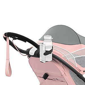 CYBEX AVI/ZENO 2-in-1 Cup Holder Accessory, Stroller Cup Holder with Phone Holder, Adjustable for Optimal Viewing, Compatible with CYBEX AVI Jogging Stroller & ZENO Multisport Baby Trailer