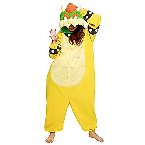 SAZAC Super Mario Bros - Onesie Jumpsuit Halloween Costume (Bowser)