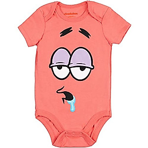 SpongeBob SquarePants Squidward Plankton Patrick Baby Boys 5 Pack Bodysuit 3-6 Months