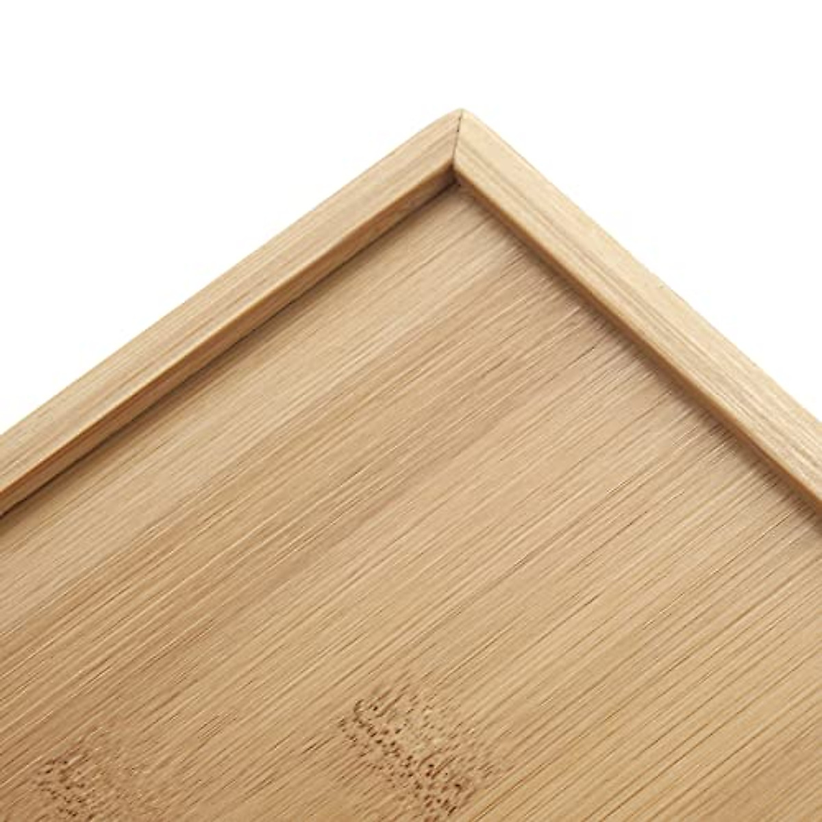 Bamboo Napkin Holder Rectangular, 9.5" x 5.5" x 2.5", Wood Guest Towel Tray, Toilet Tank Tray, Wooden Paper Towels Holder for Kitchen/Bathroom Countertop