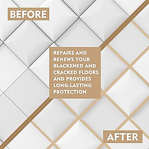 Mallbaola Tile Grout Repair Kit, 2 Pack Beige Grout Filler Tube, Grout Paint for Bathroom Shower Kitchen Floor Tile, Tile Grout Sealer for Restore and Renew Tile Line, Gaps, Grout Pen(Beige, 8.47 oz)