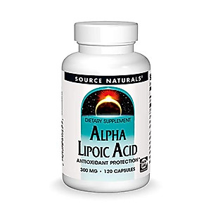 Source Naturals Alpha Lipoic Acid 300 mg Supports Healthy Sugar Metabolism, Liver Function & Energy Generation - 120 Capsules