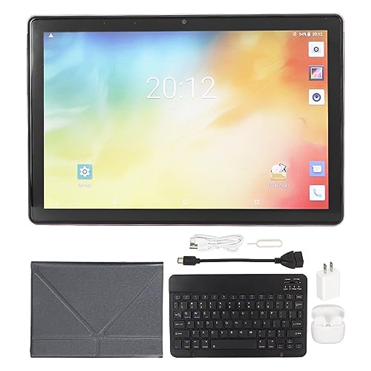 Tablet for Android 12, 12GB RAM 256GB ROM 100 to 240V Tablet 10.1in Screen for Home for School (#2)