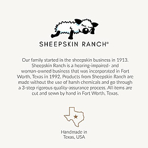 Sheepskin Ranch Real Long Wool Sheepskin Rug for Natural Home Decor, 3 x 2 Feet