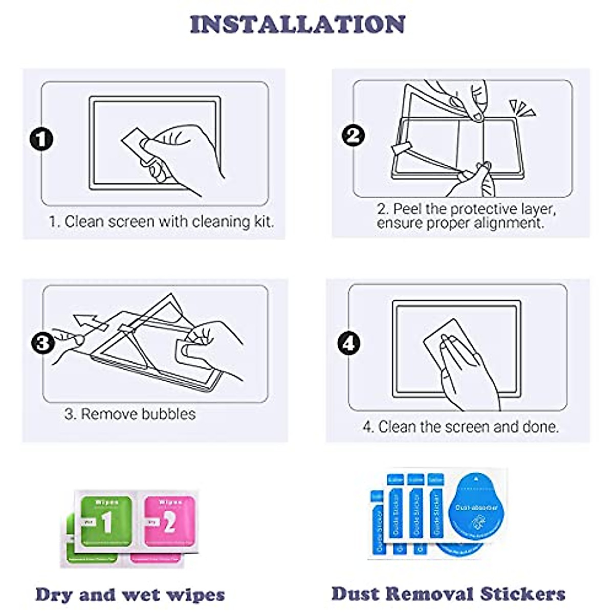 [2 Pack]-TiKeDa Screen Protector for Amazon Kindle Fire HD 10 2021 Tablet /Fire HD 10 Plus/Fire HD 10 Kids/Fire HD 10 Kids Pro Tablet [2021 Release 11th Generation 10.1inch]Tempered Glass High Definition