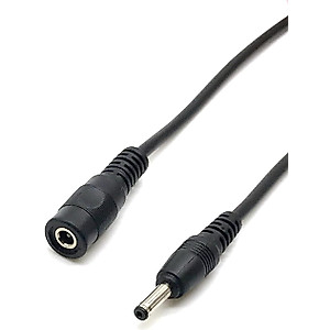 Xenocam Power Extension Cable 16.5ft 1.35mm x 3.5mm Compatible with 5V DC Adapter Cord for CCTV Security Camera IP Camera Standalone DVR (3.5mm DC Plug 16.5ft Black)