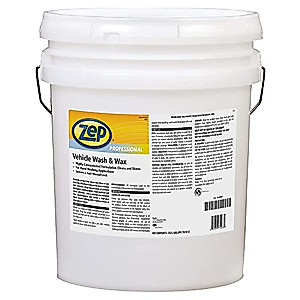 Zep Vehicle Wash and Wax - 5 Gallon (1 Bucket) 1041582 - Leaves A Waxed, Shiny, Like New Surface