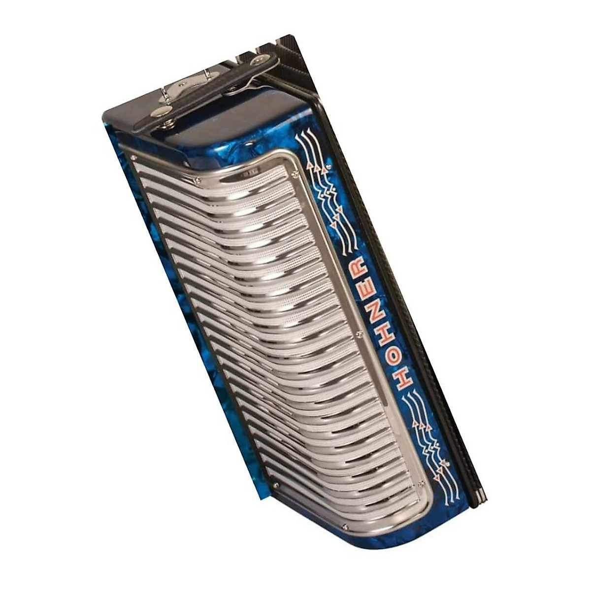 Hohner Corona II Classic Diatonic Accordion - Keys of F/Bb/Eb - Pearl Dark Blue