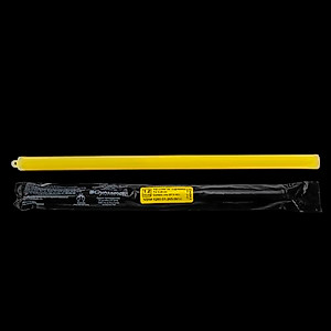 Cyalume Military Grade Yellow Glow Sticks - Premium Bright 6” ChemLight Emergency Glow Sticks with 8 Hour Duration (Bulk Pack of 10 Chem Lights)