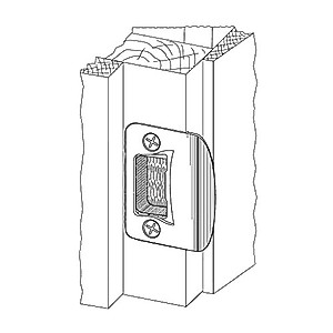 Gator Door Latch Restorer - Strike Plate (Satin Nickel)