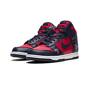 Nike Mens SB Dunk High DN3741 600 Supreme - by Any Means - Navy/Red - Size 9