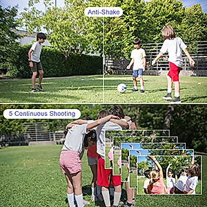 4K Digital Camera for Photography and Video, 48MP Vlogging Camera for YouTube, Autofocus 16X Digital Zoom Travel Camera with 32GB SD Card,180 Degree 3.0 inch Flip Screen, 2 Batteries