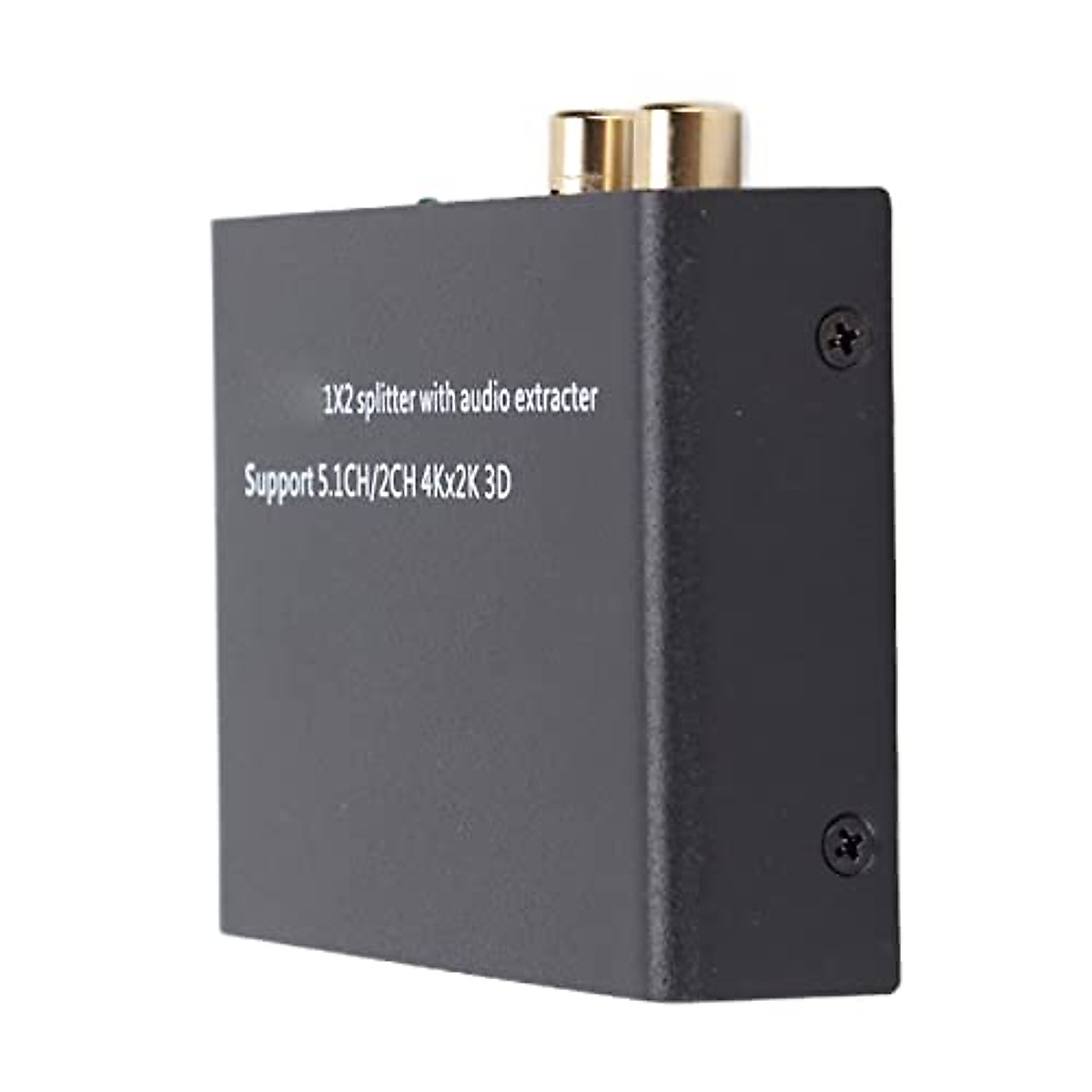 Audio Converter, DAC Chip Black Easy To Install Iron Box 4K HD Multimedia Interface Splitter for HDTV