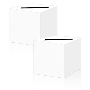 SietDESEO 2 Pcs White Card Box Diy Gift Card Box Money Card Box Holder for Wedding Reception Baby Shower Bridal Shower Birthday Party Supplies