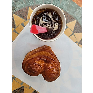 JOYLUCK KOREA 50pcs Jumbo Smoothie Heart shaped Pink Disposable Drinking straws Individually Wrapped plastic straws Party Supplies Birthday Party for Kids Bridal Shower Wedding Valentine's Day