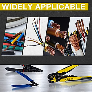 KOTTO Automatic Electrical Wire Stripper Set - Cutter and Crimping Tool - Multi-Tool with Storage Bag