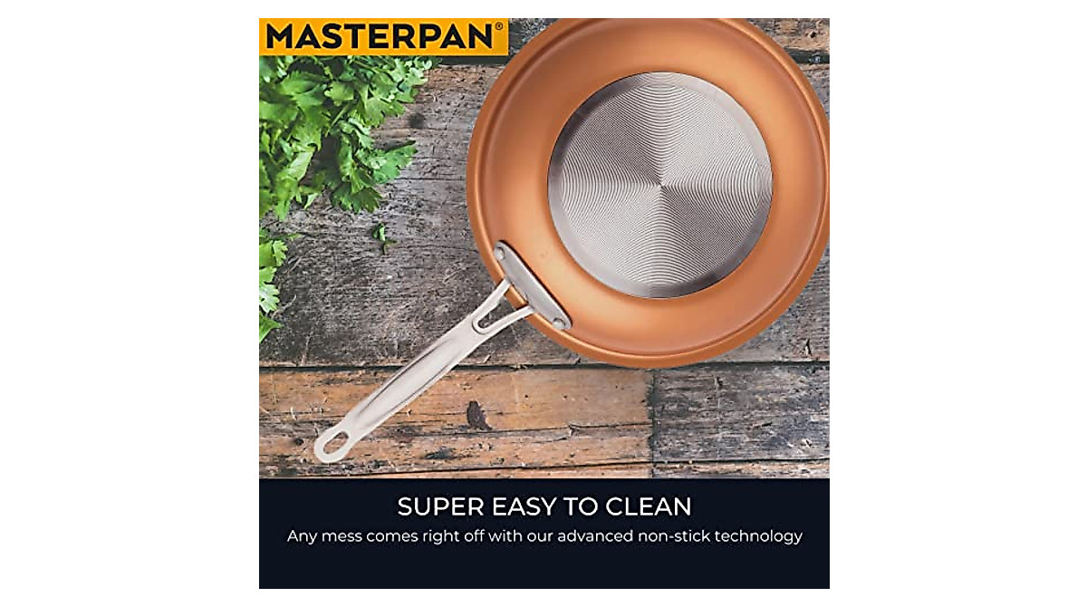 MasterPan Copper Tone 12-Inch Non-Stick Fry Pan