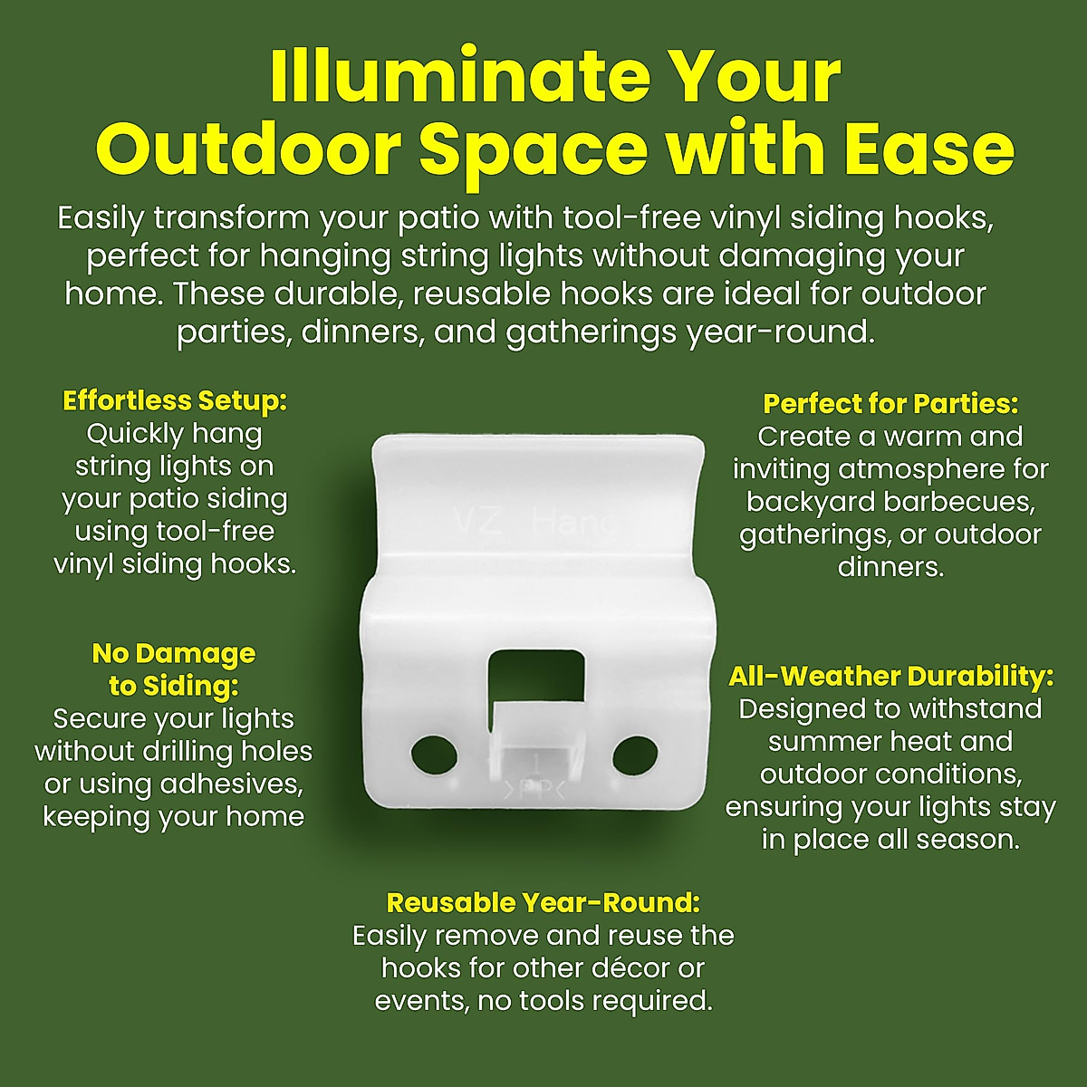 VZ Hang 7 Pack Vinyl Siding Hooks