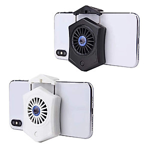 4000rpm Cooler For Phone Gaming, Rechargeable Mobile Phone Cooler Game Cooling Fan Radiator Tool White
