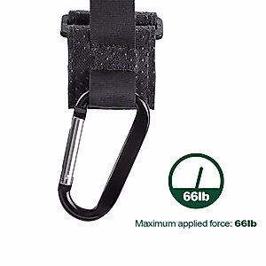 Topwon Strollers Hooks with Wrist Strap,Universal Handy Hook for Strollers/Walkers/Buggy -2Pcs