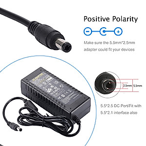 5V 4A Power Supply Adapter - COOLM AC 100-240V to DC 5V/4A 20W Charger Plug DC 5.5mm x 2.5mm Universal for Atomic Pi, Jetson Nano, USB Hub, WeBoost 850012 Connect RV 65 RV65, Odroid XU4 / XU4Q