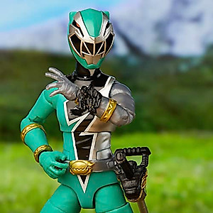 Power Rangers Lightning Collection Dino Fury Green Ranger 6-inch Scale Action Figure, Toys and Action Figures for Kids Ages 4 and Up